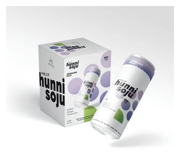 Stylish Yet Affordable Yobo Hunni Grape Ginger Sparkling Soju 4-355ml ...